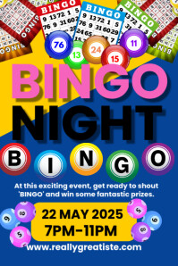 Bingo Night Event Party Poster Template | PosterMyWall