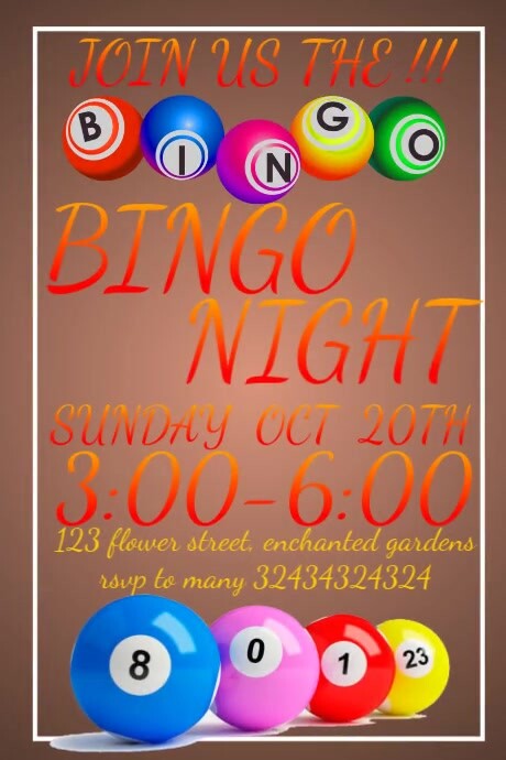 Bingo Night Event Poster Template | PosterMyWall
