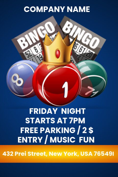 Bingo Night Event Poster Template | PosterMyWall