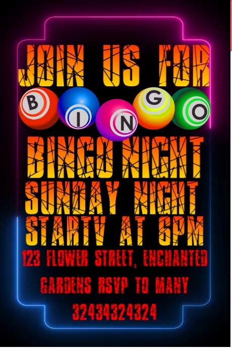 Bingo Night Event Poster Template | PosterMyWall