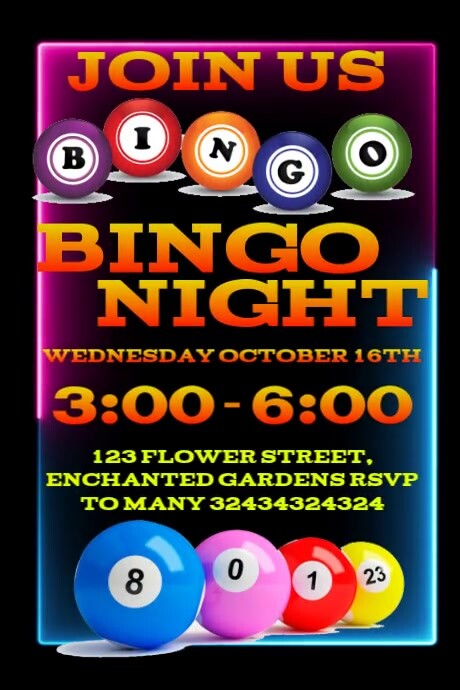 Modèle Bingo Night Event Poster | PosterMyWall