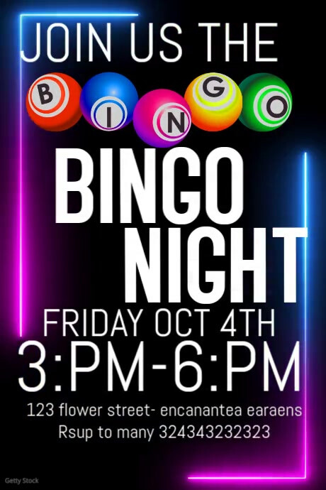 Bingo Night Event Poster Template | PosterMyWall