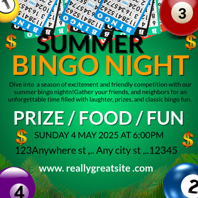 Bingo Night Instagram Post Template | PosterMyWall