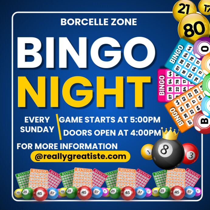 Modèle Bingo Night Instagram Post | PosterMyWall