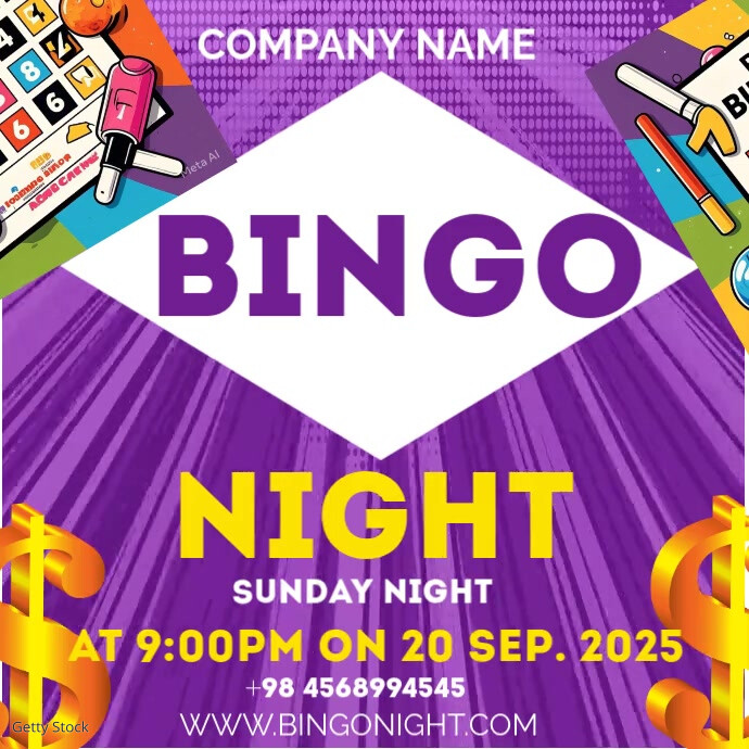 Copy of Bingo Night Instagram Post | PosterMyWall