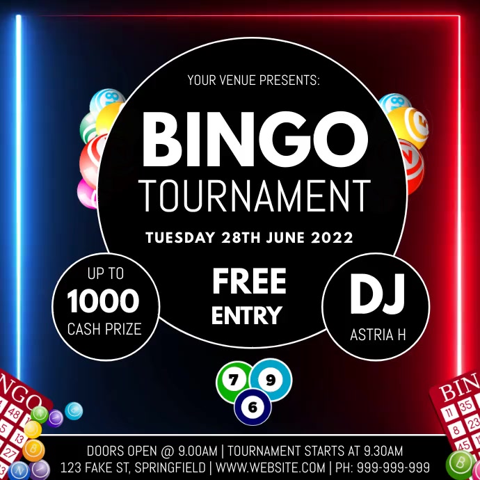 Copy of Bingo Night Instagram Post Template | PosterMyWall