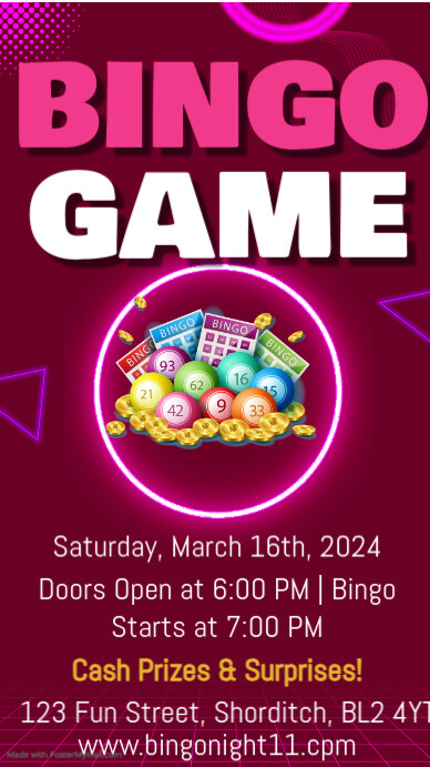 Copy of bingo night party flyer | PosterMyWall