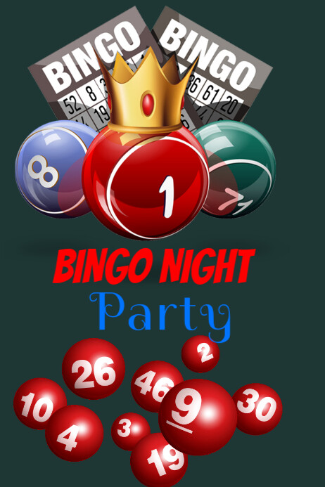 Bingo Night Party Poster Template | PosterMyWall