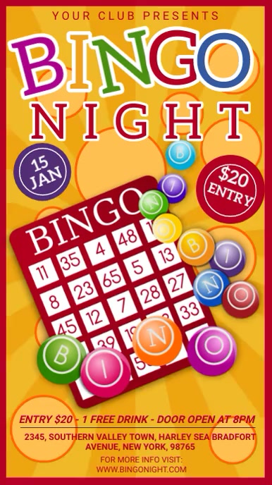 Bingo Night Post Template | PosterMyWall