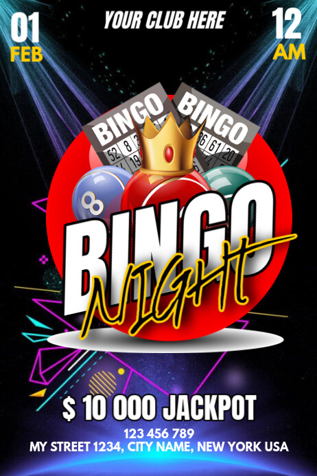 Bingo Night Poster Template | PosterMyWall