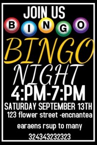 Bingo Night Poster Template | PosterMyWall