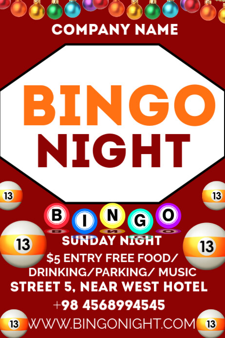 Bingo Night Poster Template | PosterMyWall