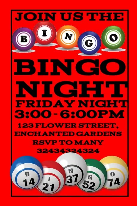 Bingo Night Poster Template | PosterMyWall