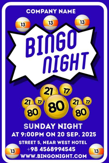 Copy of Bingo Night Poster | PosterMyWall