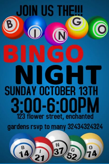 Bingo Night Poster Template | PosterMyWall