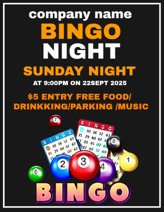 Bingo Night poster Template | PosterMyWall