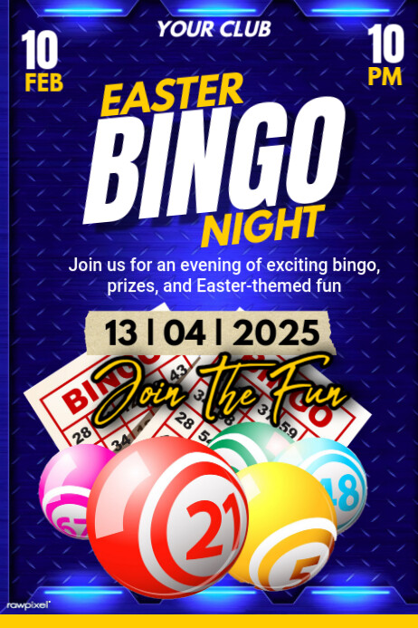 Plantilla de Bingo Night Poster | PosterMyWall