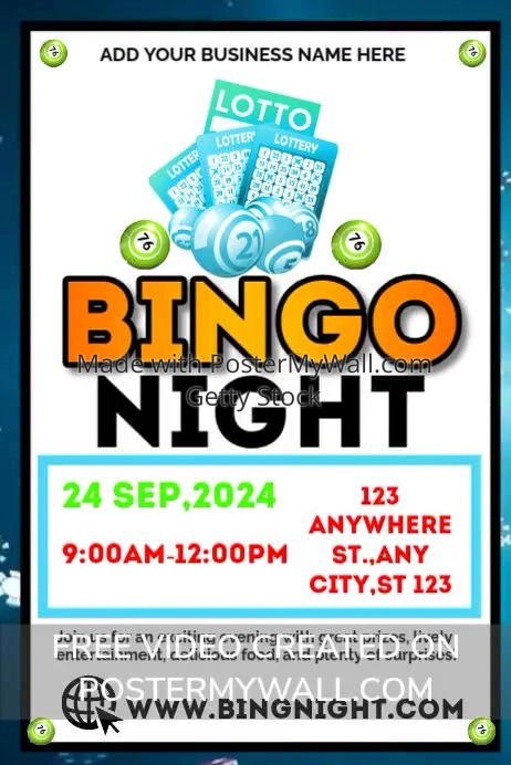 Bingo Night Poster Template | PosterMyWall
