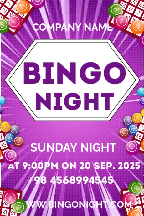 Bingo Night Poster Template | PosterMyWall