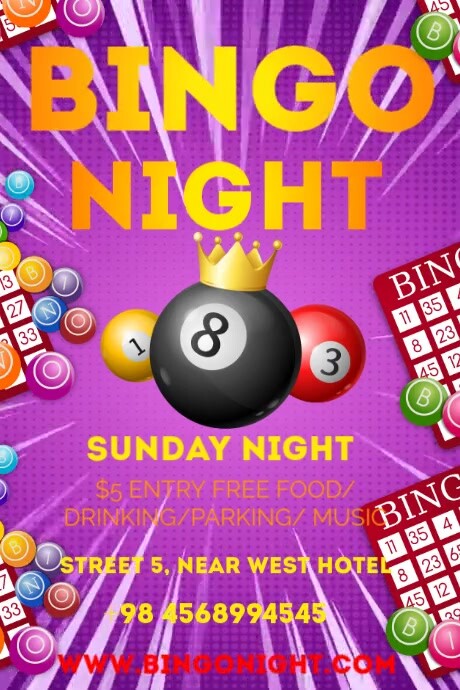 Bingo Night Poster Template | PosterMyWall