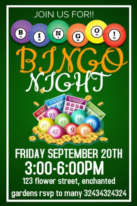 Bingo Night Poster Template | PosterMyWall