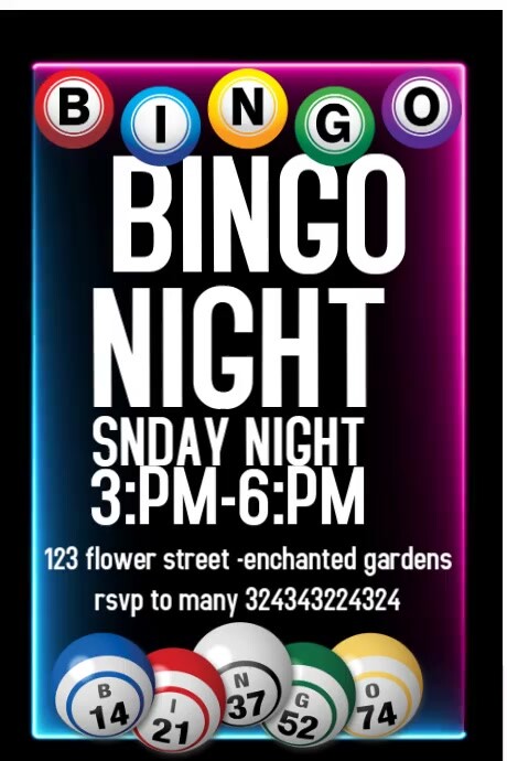 Bingo Night Poster Template | PosterMyWall