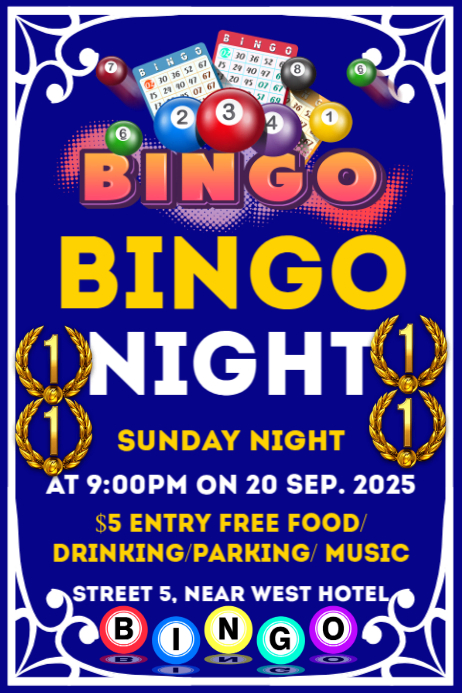 Bingo Night Poster Template | PosterMyWall