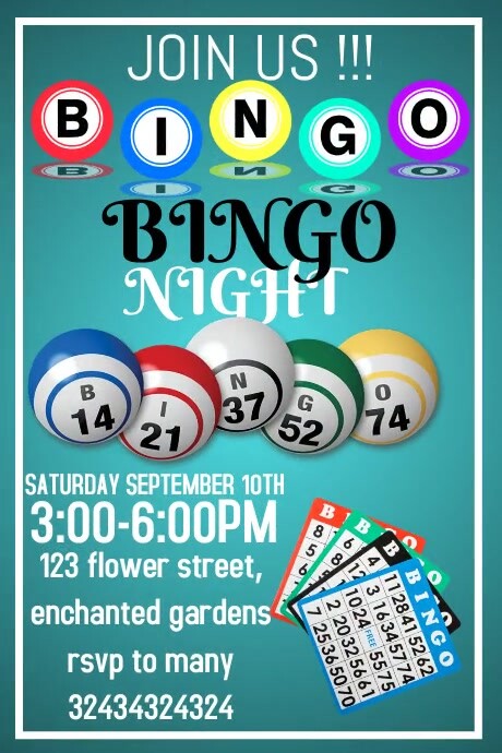 Bingo Night Poster Template | PosterMyWall