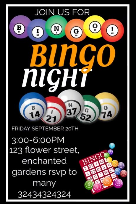 Bingo Night Poster Template | PosterMyWall
