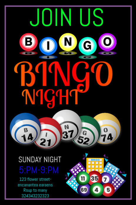 Bingo Night Poster Template | PosterMyWall