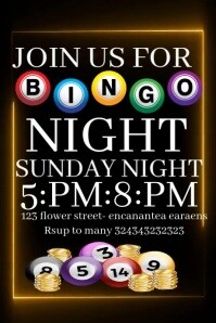 Bingo Night Poster Template | PosterMyWall