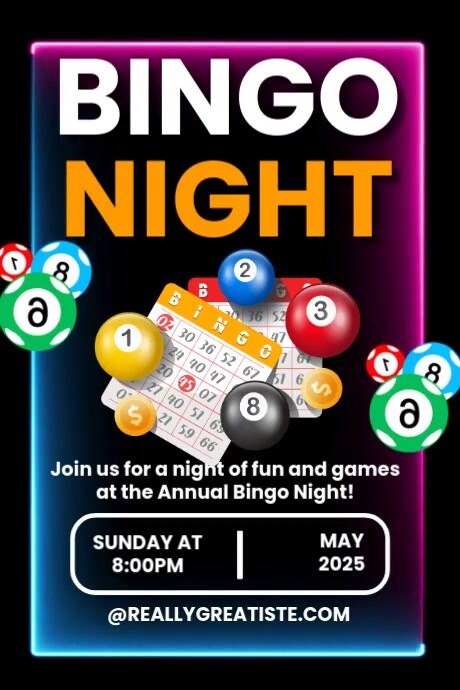 Bingo Night Poster Template | PosterMyWall
