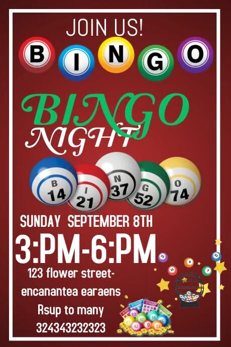 Bingo Night Poster Template | PosterMyWall