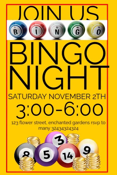 Copy of Bingo Night Poster | PosterMyWall
