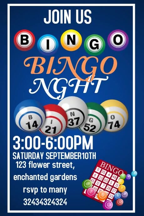 Bingo Night Poster Template | PosterMyWall