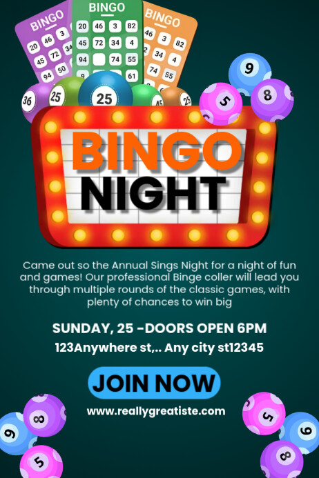 Copy of Bingo Night Poster | PosterMyWall