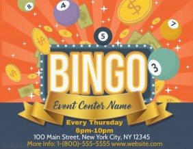 Customizable Design Templates for Bingo Event Flyer | PosterMyWall