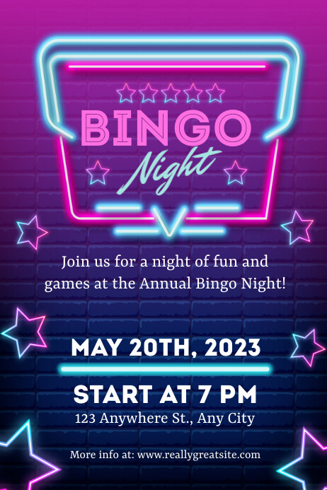 Bingo Party Poster Template | PosterMyWall