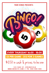 Bingo Template | PosterMyWall