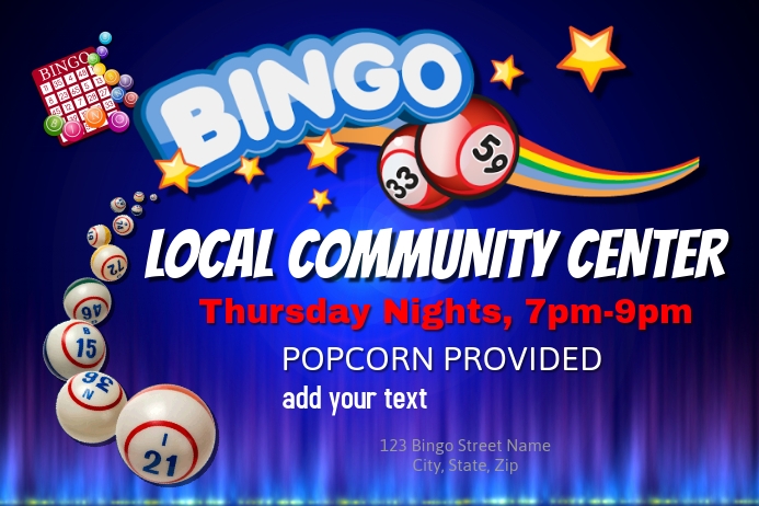 Bingo Template | PosterMyWall