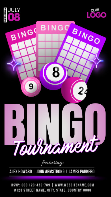 Bingo Tournament Template | PosterMyWall