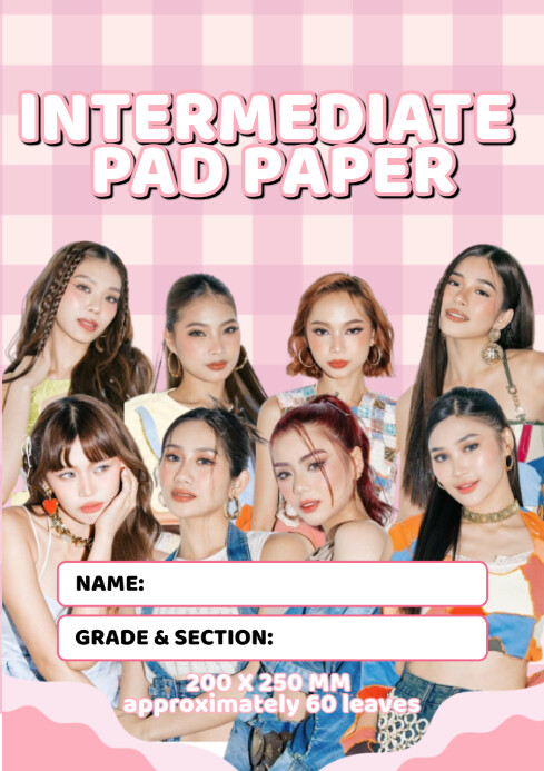 Copy of Bini Theme Intermediate Pad Paper Cover | PosterMyWall