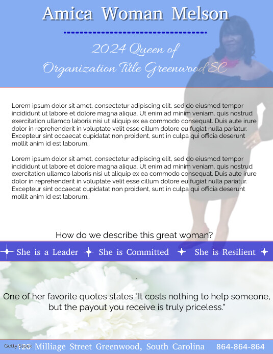 Bio Template | PosterMyWall