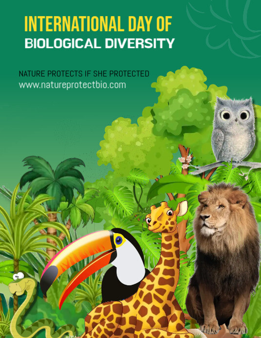 Biodiversity day flyer Template | PosterMyWall