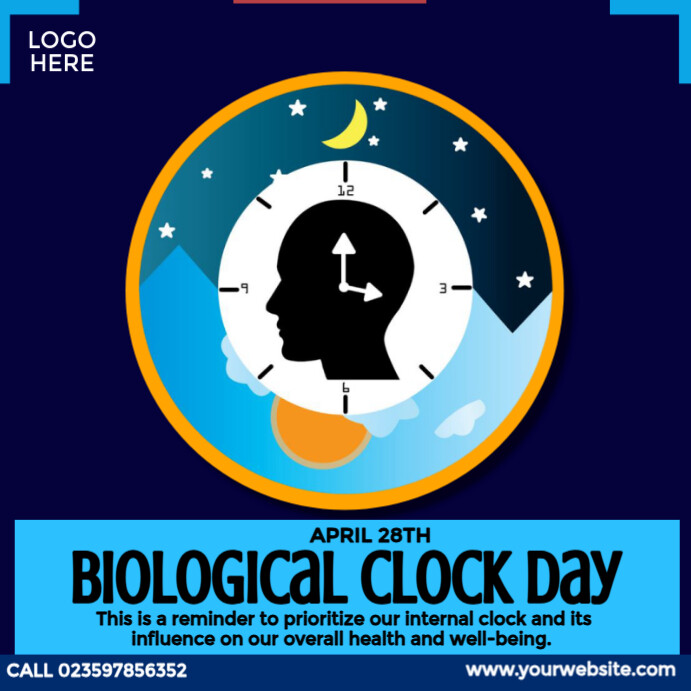 Biological Clock Day Template | PosterMyWall