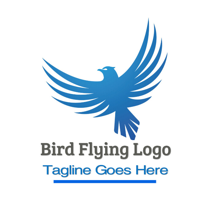 Bird Flying Logo Template | PosterMyWall