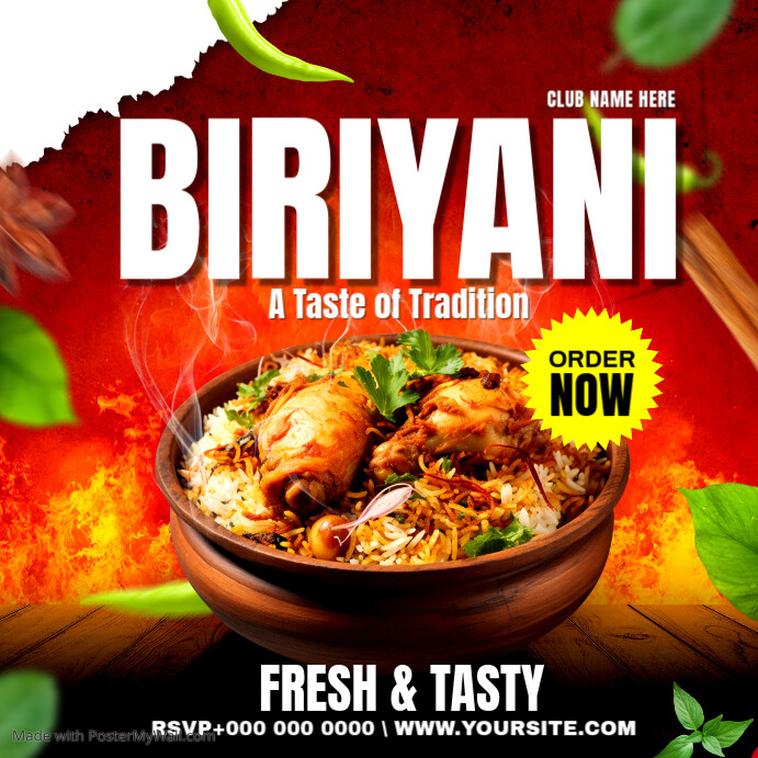 BIRIYANI Template | PosterMyWall