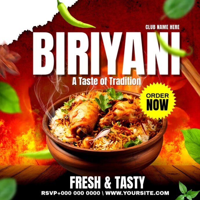 BIRIYANI Template | PosterMyWall