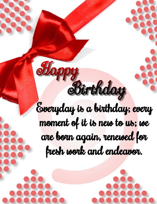 Birt Template | PosterMyWall