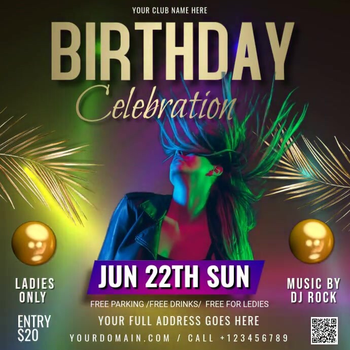 Birth day Template | PosterMyWall